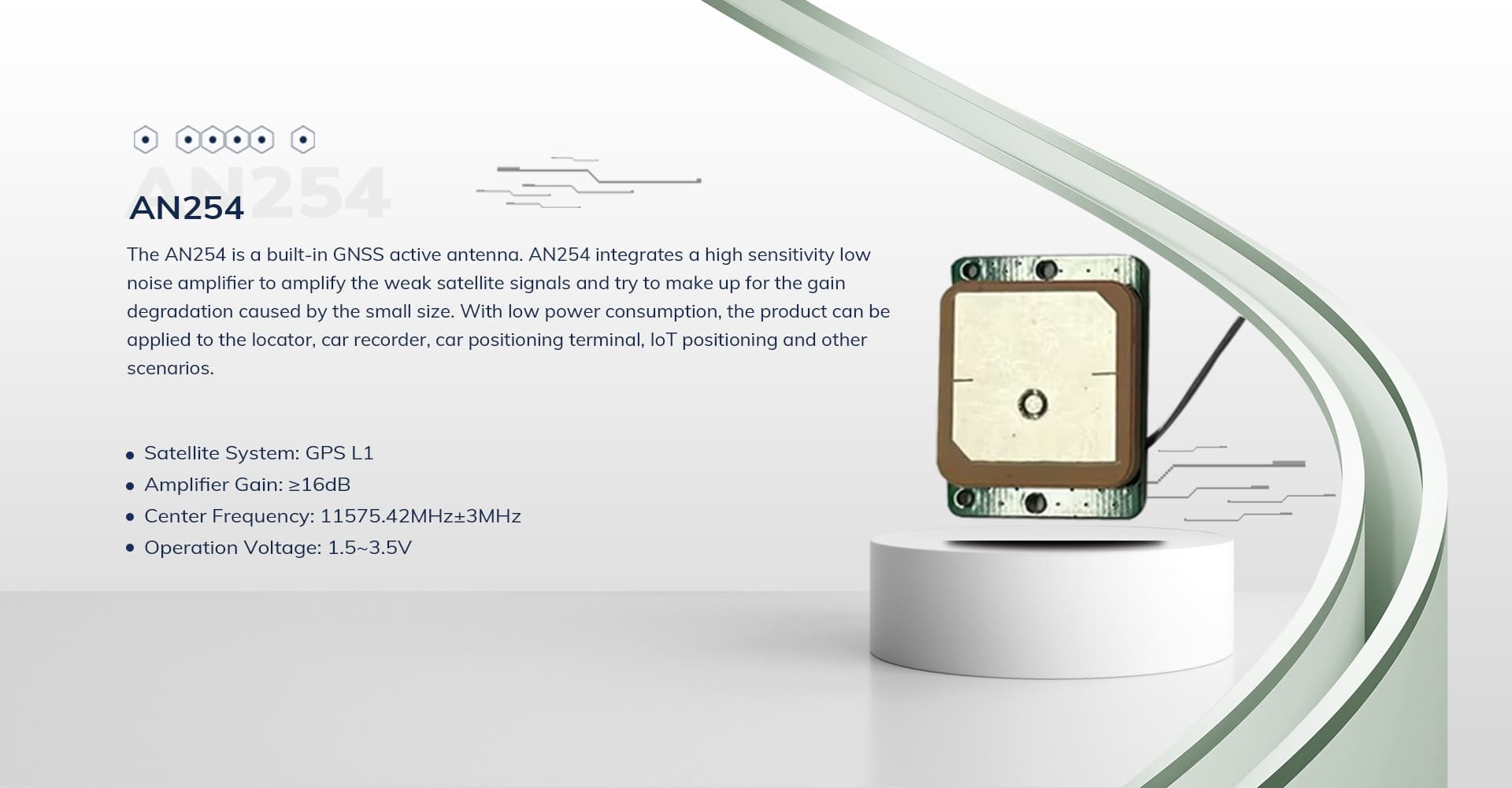 AN254-GNSS Active Antenna
