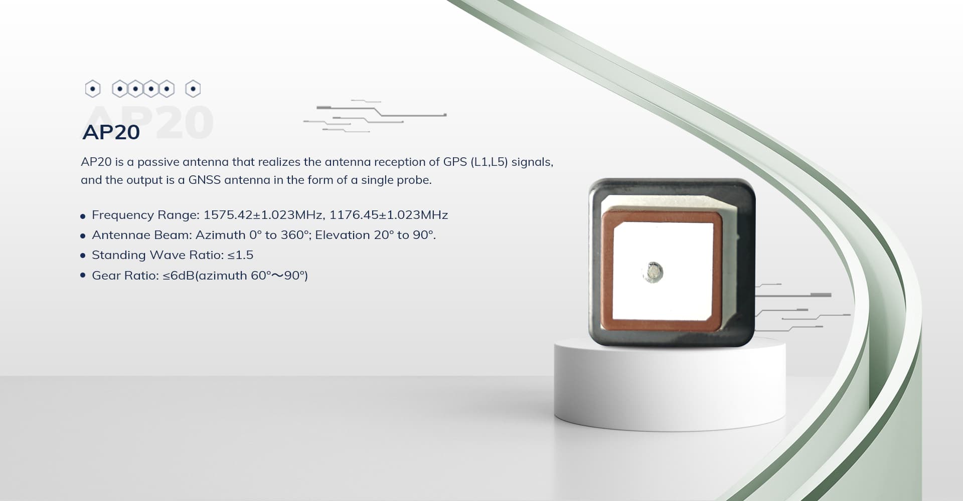 AP20-GNSS Passive Antenna